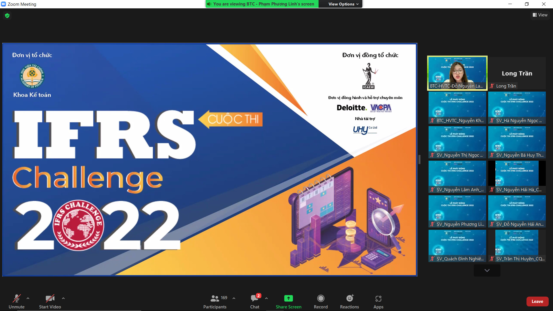 Lễ phát động cuộc thi IFRS Challenge 2022